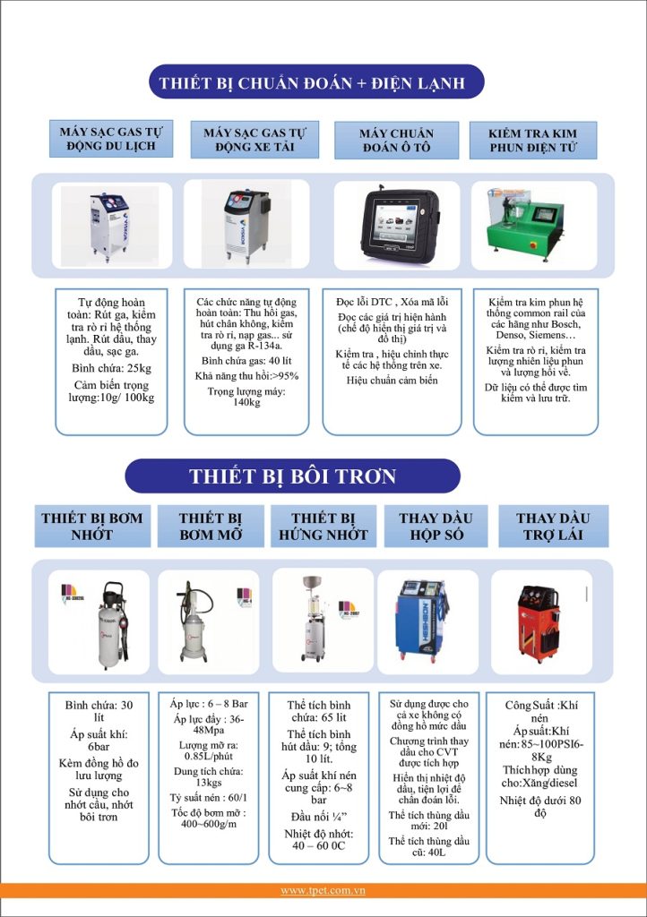 CATALOGUE SẢN PHẨM TPET TPET VIỆT NAM
